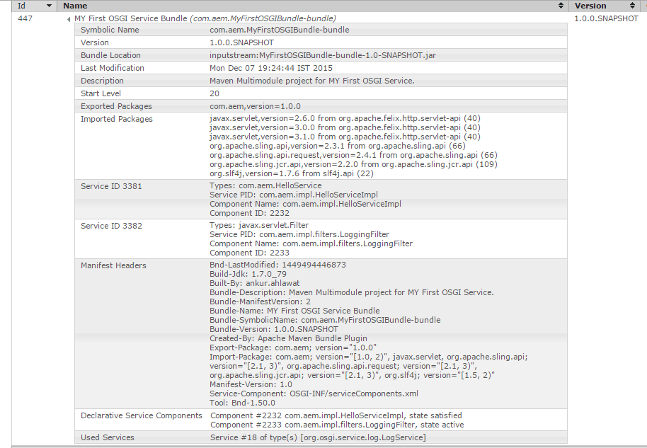 Create OSGI Bundle in AEM – AEM CQ5 Tutorials
