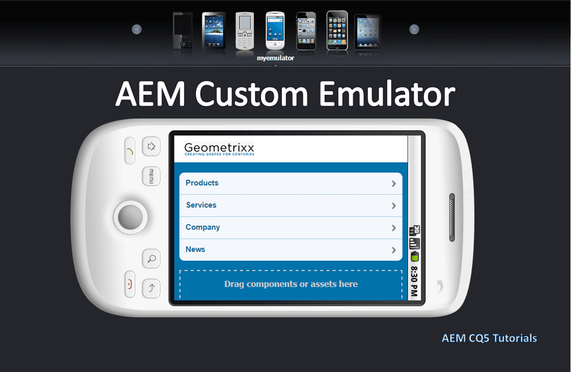 Create Custom AEM Mobile Emulator – AEM CQ5 Tutorials