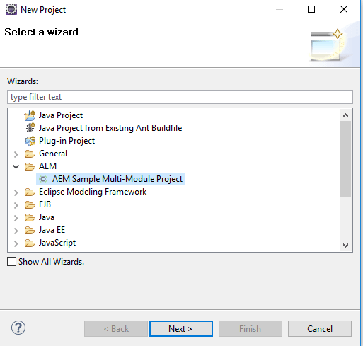 Create AEM Multi Module Project using Eclipse – AEM CQ5 Tutorials