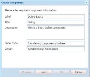 Create Dialogs in AEM – AEM CQ5 Tutorials