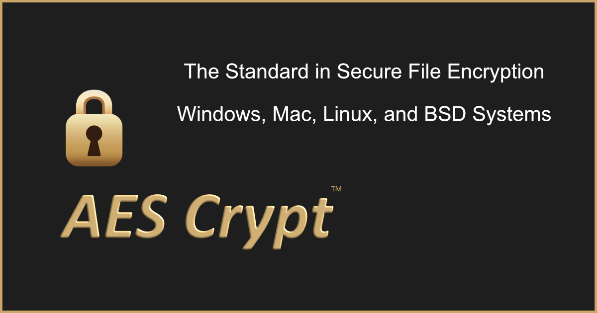 Aes Crypt Advanced File Encryption For Windows