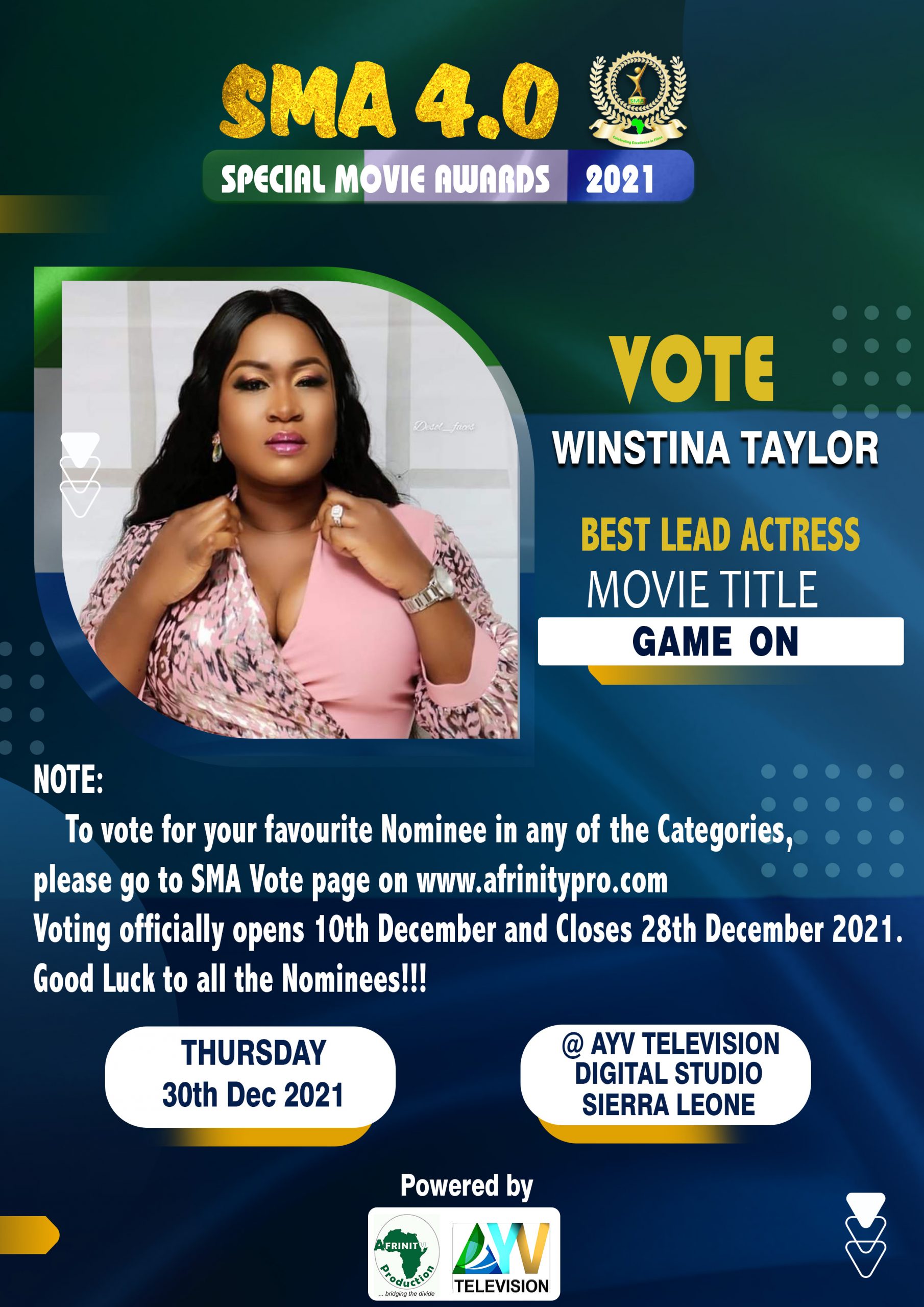 Afrinity Productions » Best Leading Female Actress 2021
