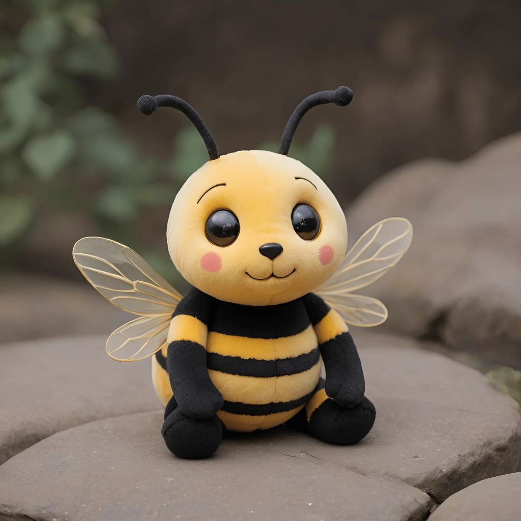 Cute Bee Plush Toy Free Download Ai Scribbles