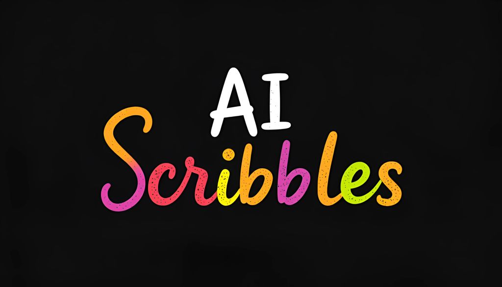 Colorful Ai Scribbles Text Design Free Download Ai Scribbles