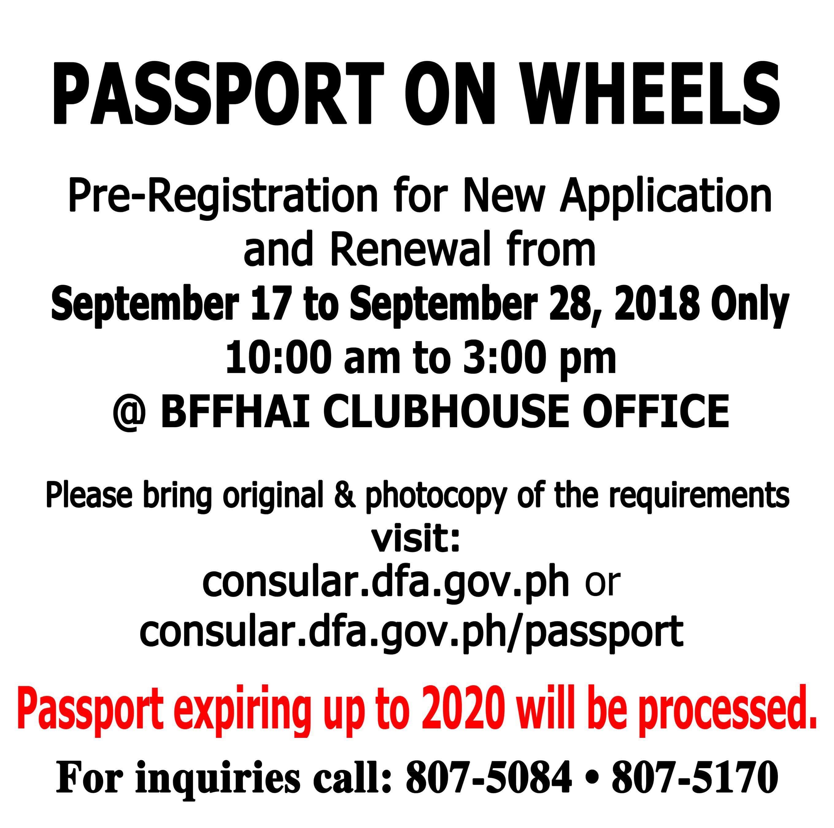 Passport On Wheels And NBI Clearance Processing For BF Homes Residents passport-on-wheels-and-nbi-clearance-processing-for-bf-homes-residents