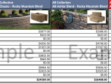 Ab Retaining Wall Estimating Tool