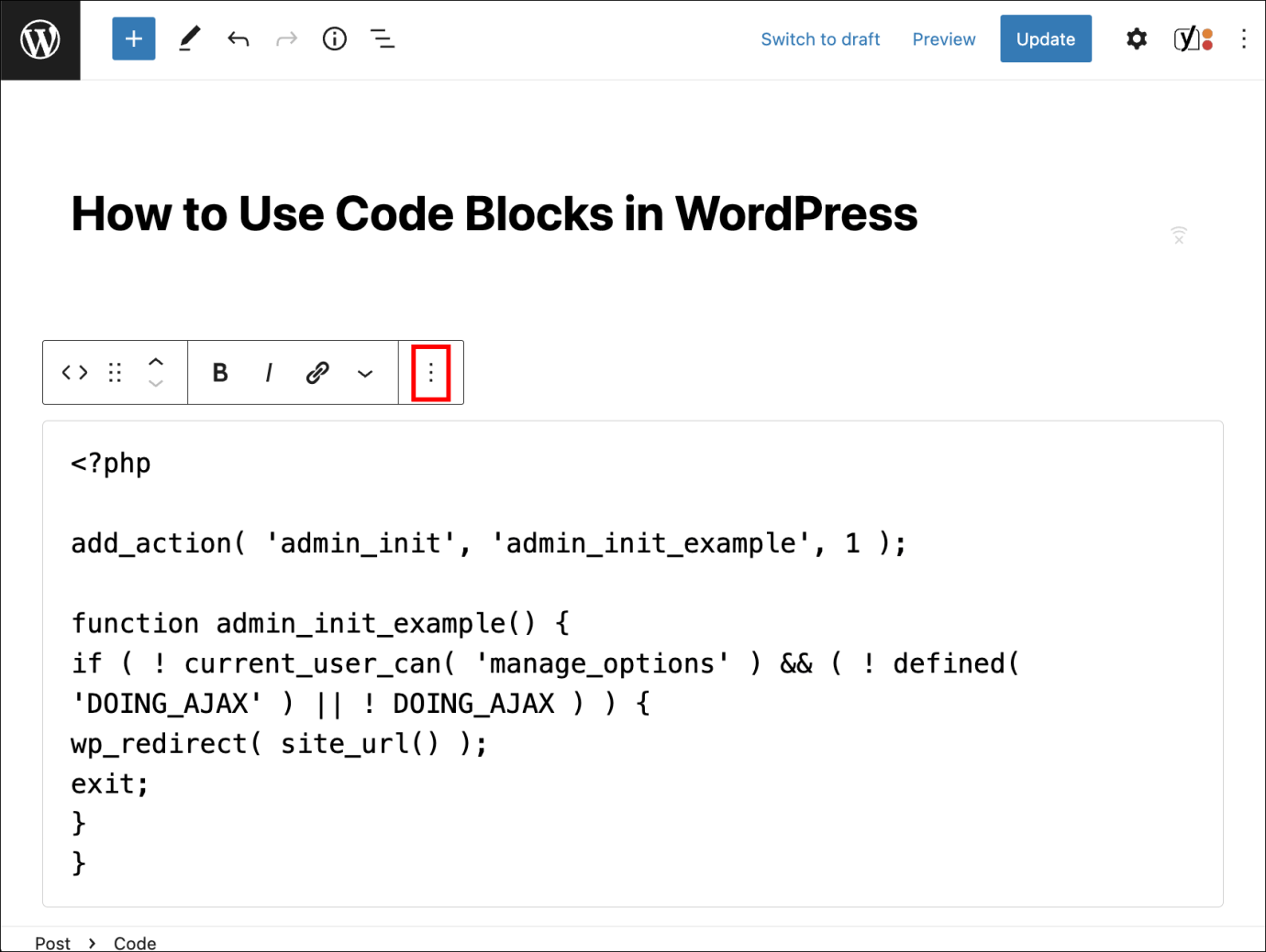 How To Use Code Blocks In WordPress how-to-use-code-blocks-in-wordpress