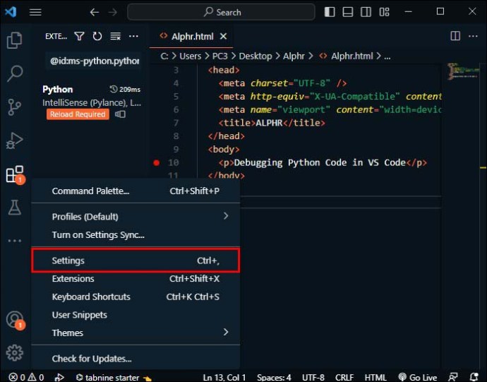 How to Run Python from VS Code