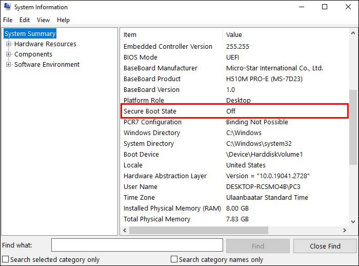Explaining Secure Boot State Unsupported