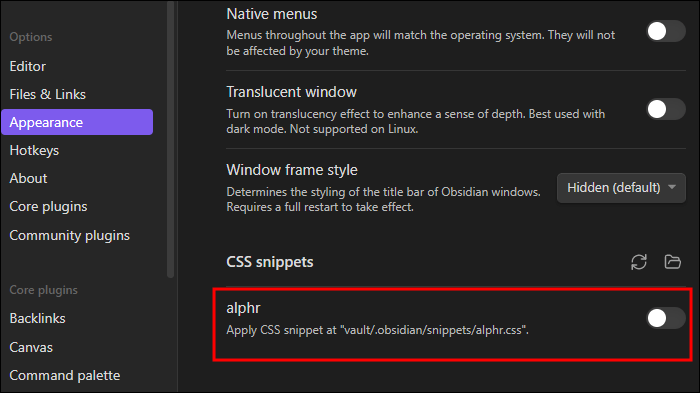 How to Use CSS Snippets in Obsidian