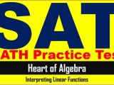 Sat Math Practice Test Linear Functions Questions