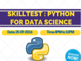 Solutions For Skill Test Python For Data Science