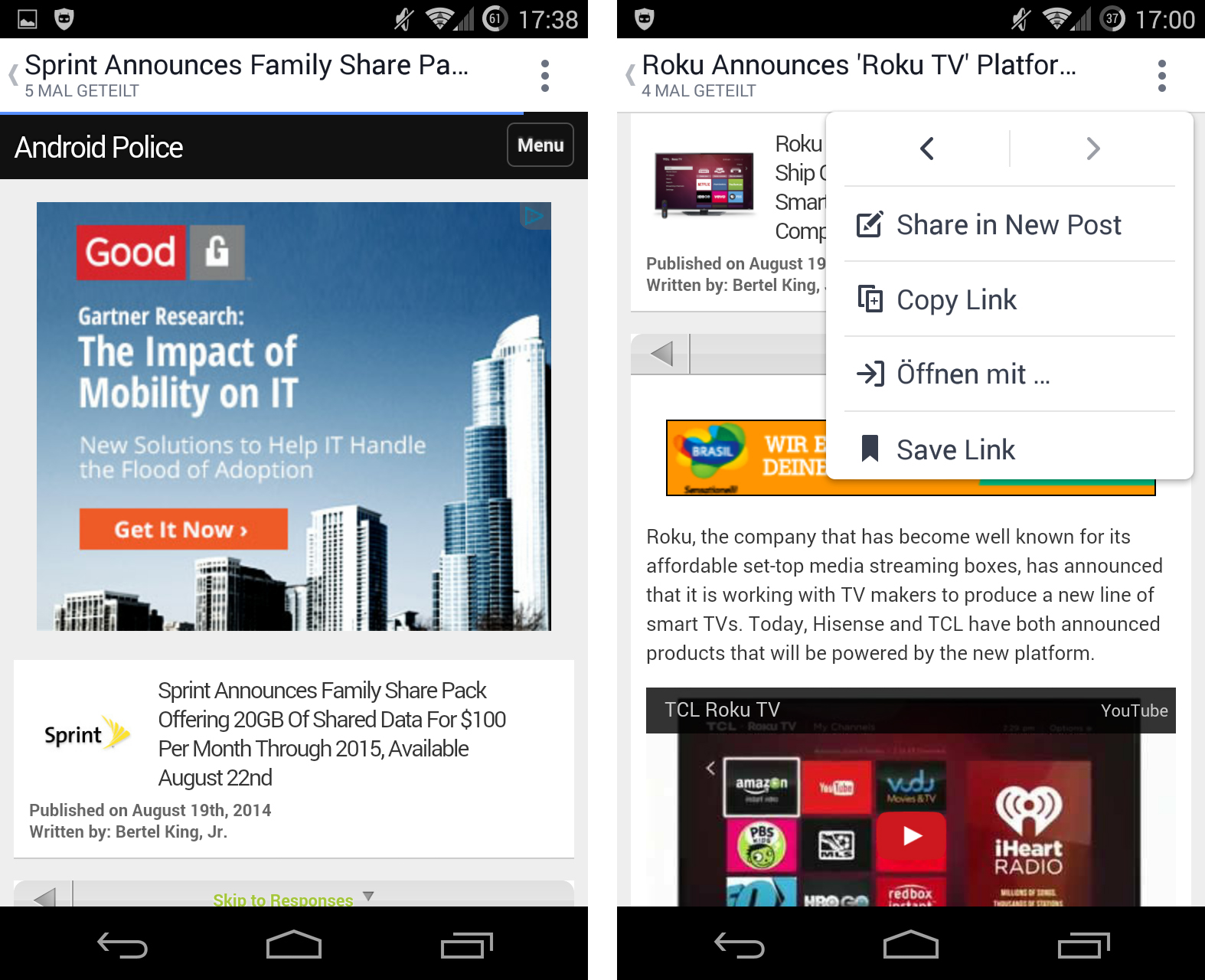 Facebook testet direkt integrierten Browser - Androidmag