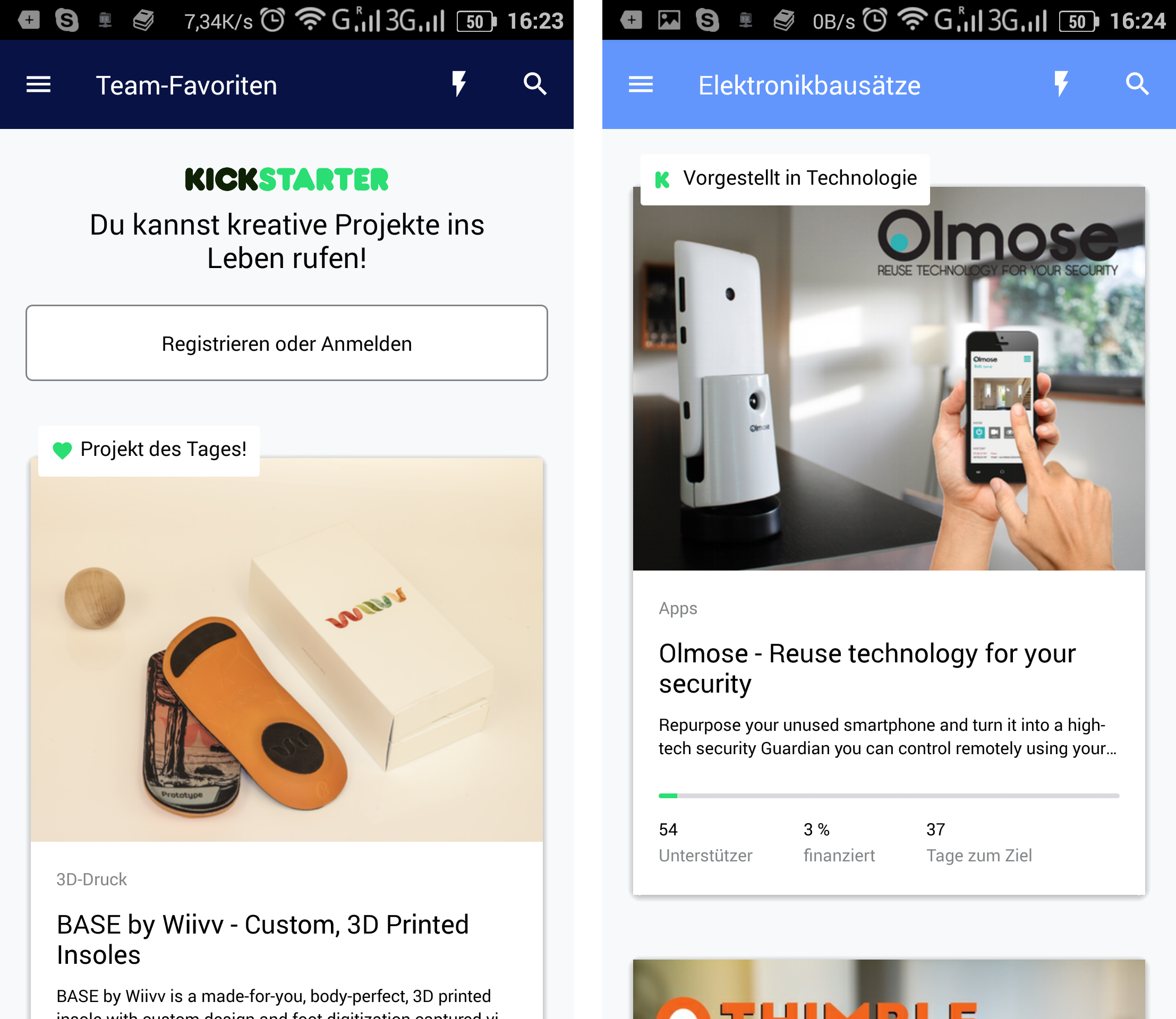 App-Review: Kickstarter - Androidmag