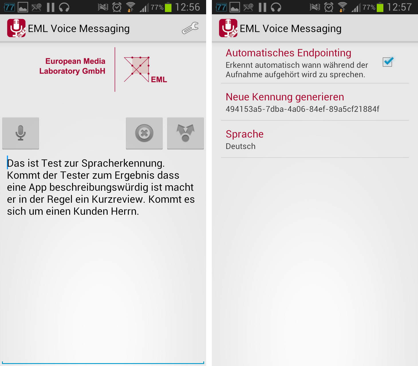 EML Voice Messaging im Test - Androidmag.de