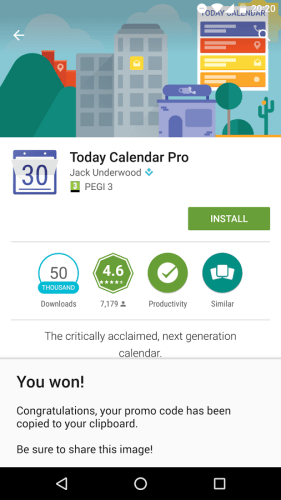 Win free promo codes for Android apps and games with the Promo Codes ...