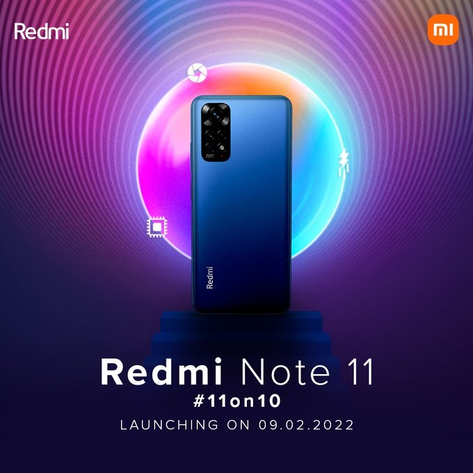 Redmi Note 11 launch date set for February 9th