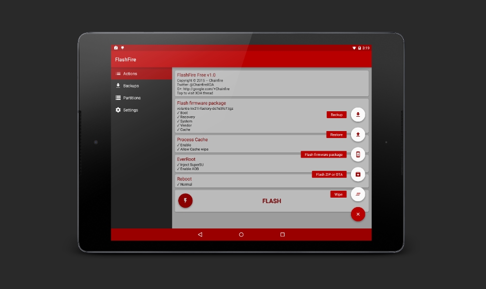 Download FlashFire v0.72+ : Supports Android 8.0 Oreo [APK]