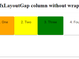Fxlayoutgap Api In Angular Flex Layout
