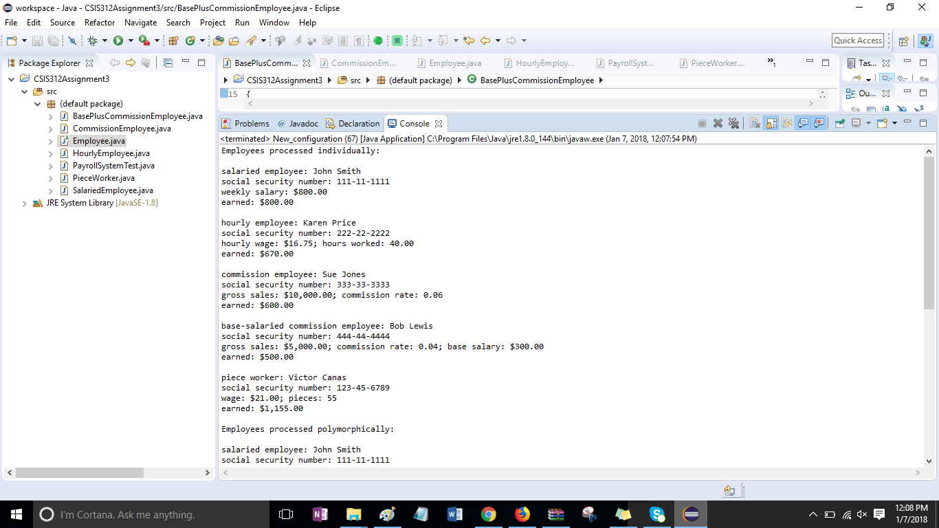 Csis 312 Assignment 3 Payroll System Solved Ankitcodinghub
