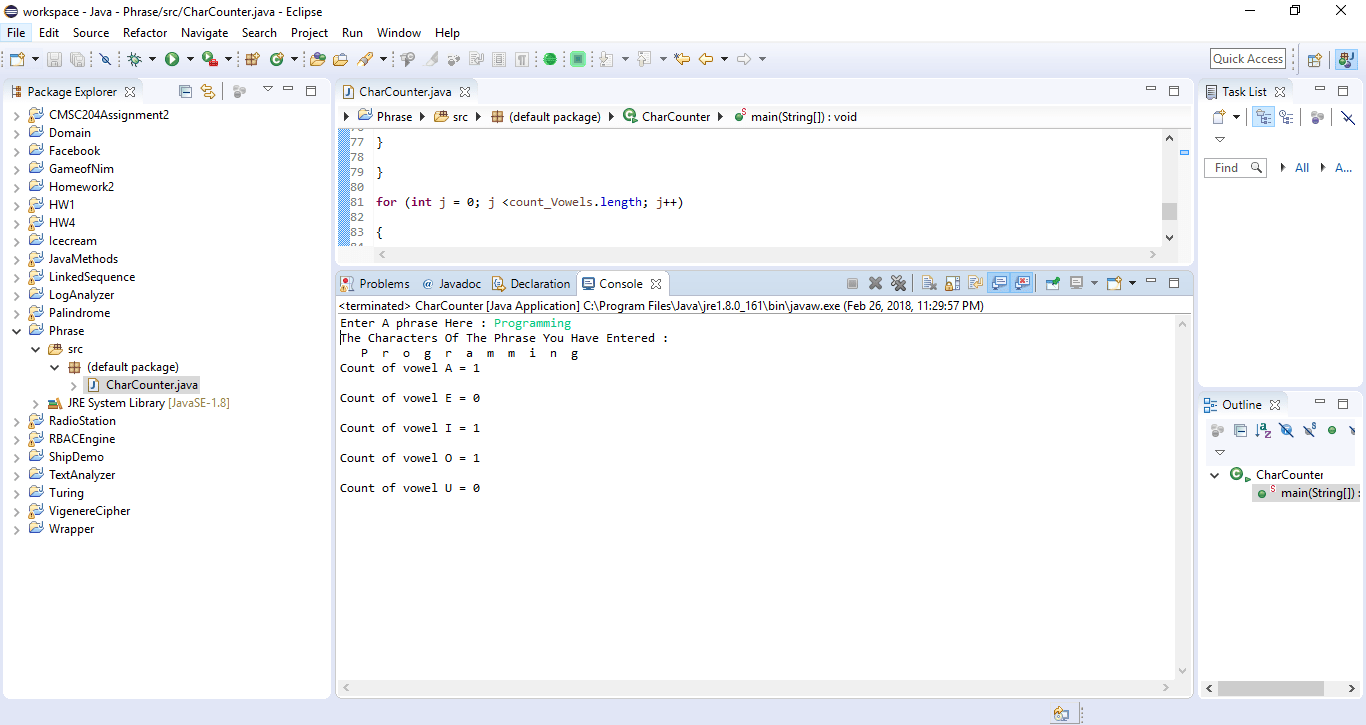 Char Counter Solved - Ankitcodinghub