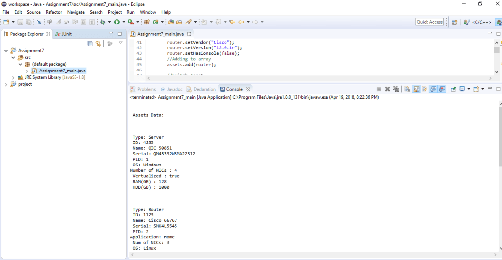 Assignment 7 Java Program Solved Ankitcodinghub