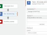 Encode String Powertools Workflow Automation Plugin