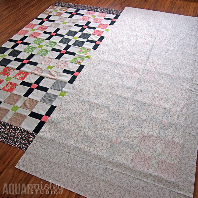 How to Pattern Match a Quilt Backing - Aqua Paisley Studio