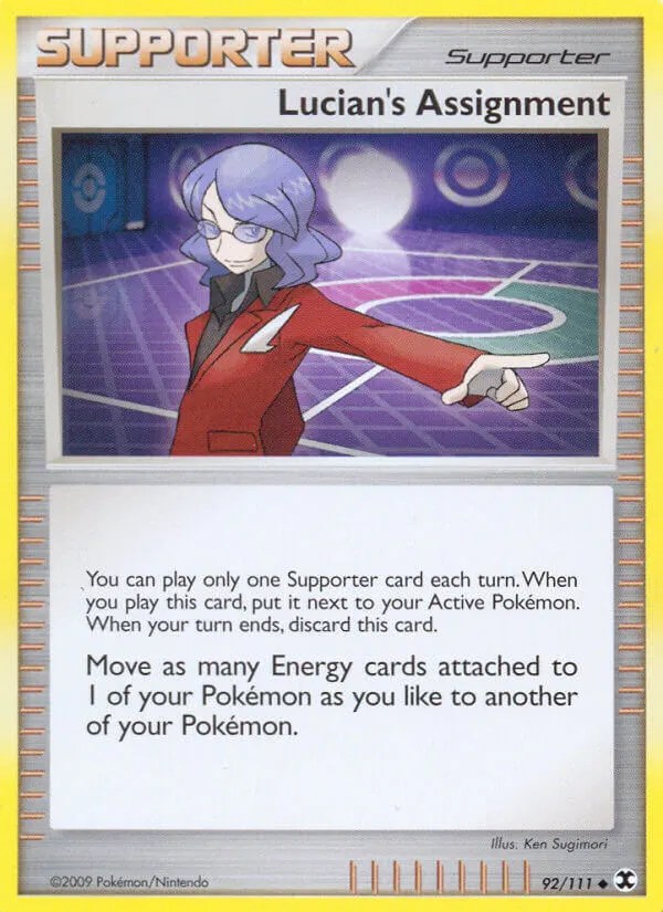 Pokémon Platinum Rising Rivals Card 092 Lucian’s Assignment Standard ...