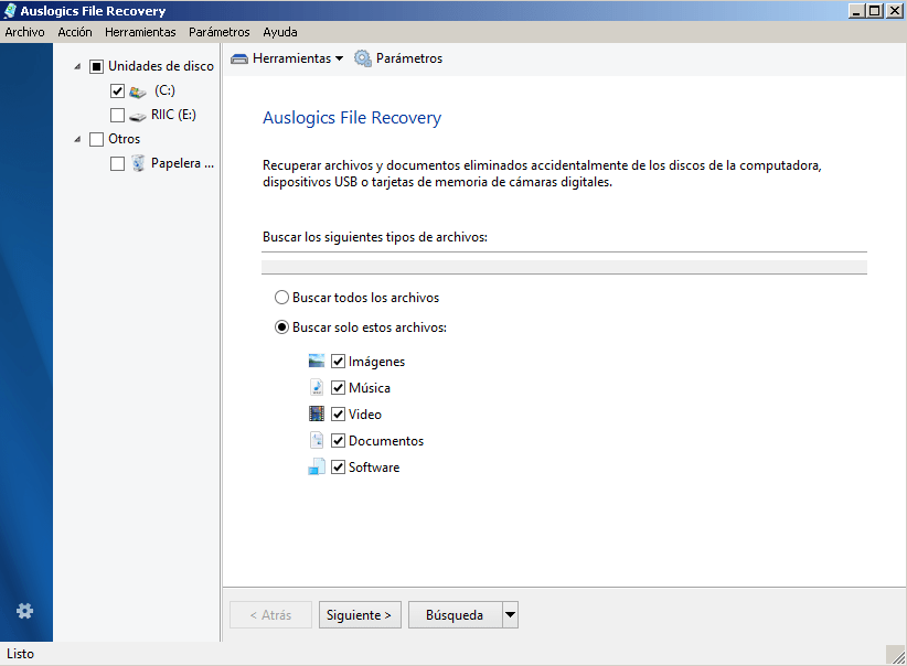 Auslogics File Recovery - Descargar Gratis para PC