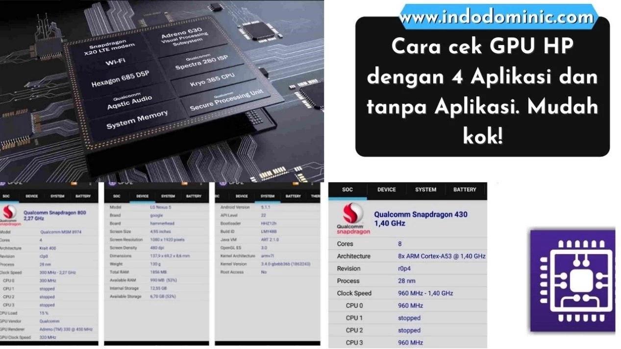 6+ Cara Cek GPU HP Android dan IOS Tanpa Aplikasi