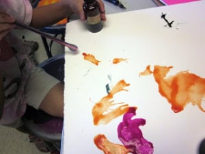 Ink Blowing with Straws