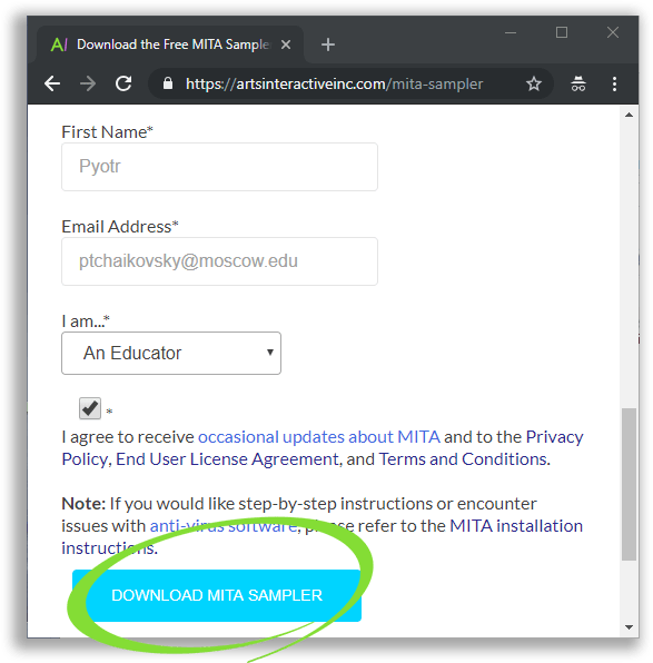 MITA Setup Instructions • ArtsInteractive (Creators of MITA)