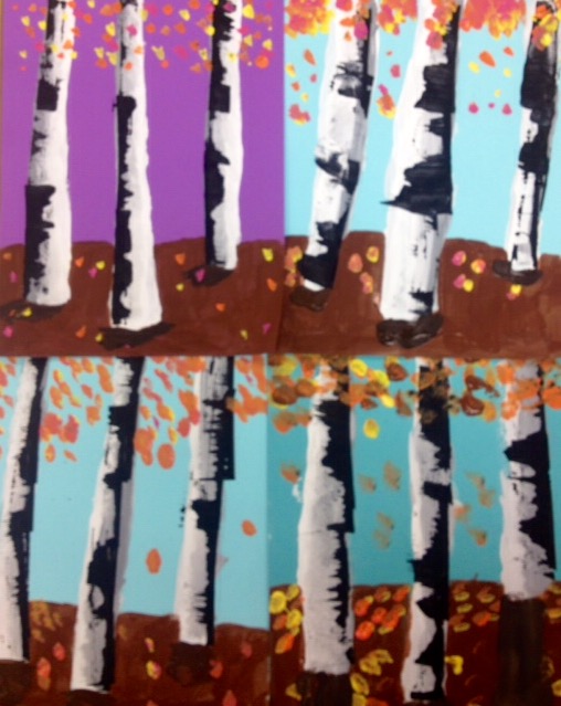 Fall Birch Trees - Art Teacher in LA