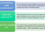 Python Code Complexity Writing Simpler And More Maintainable Code