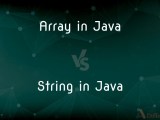 Array In Java Vs String In Java What S The Difference