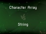 Character Array Vs String What S The Difference