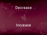 Decrease Vs Increase What S The Difference