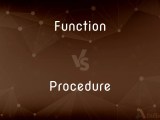 Function Vs Procedure What S The Difference