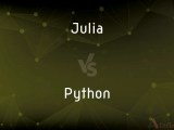 Julia Vs Python What S The Difference