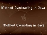 Method Overloading In Java Vs Method Overriding In Java What S The