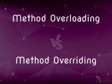 Method Overloading Vs Method Overriding What S The Difference