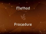 Method Vs Procedure What S The Difference