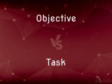 Objective Vs Task What S The Difference