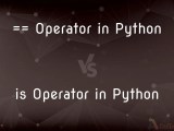 Operator In Python Vs Is Operator In Python What S The Difference