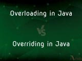 Overloading In Java Vs Overriding In Java What S The Difference