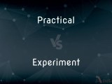 Practical Vs Experiment What S The Difference