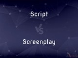 Script Vs Screenplay What S The Difference