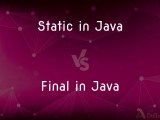Static In Java Vs Final In Java What S The Difference