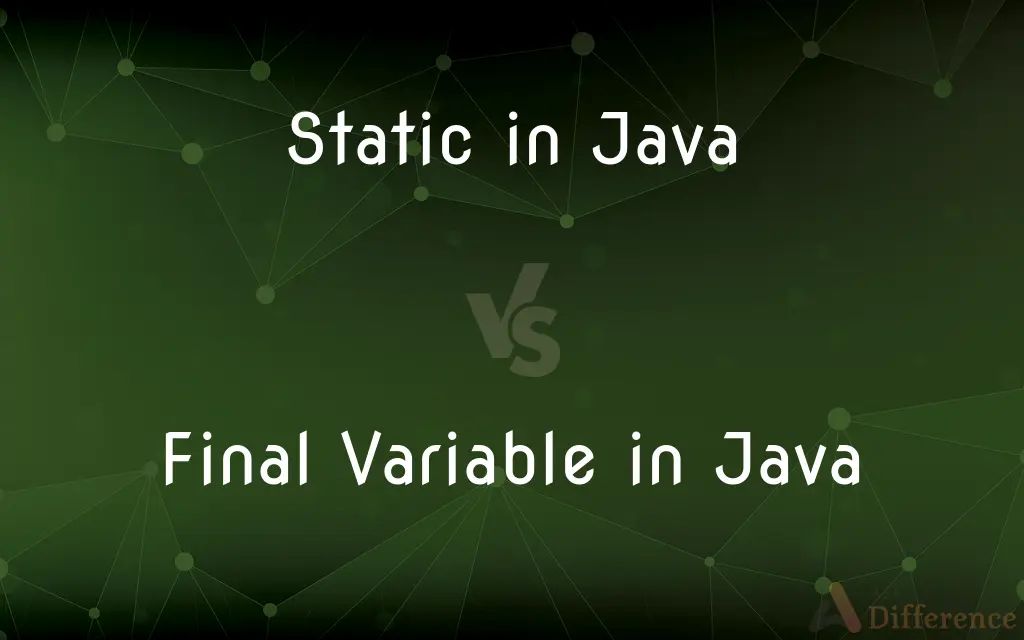 Static in Java vs. Final Variable in Java β Whatβs the Difference?